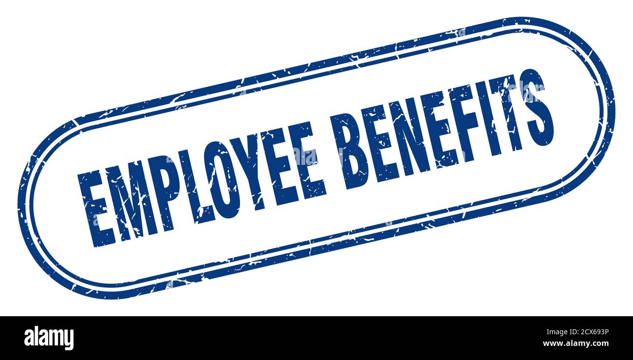 employee benefits stamp. rounded grunge sign on white background Stock ...
