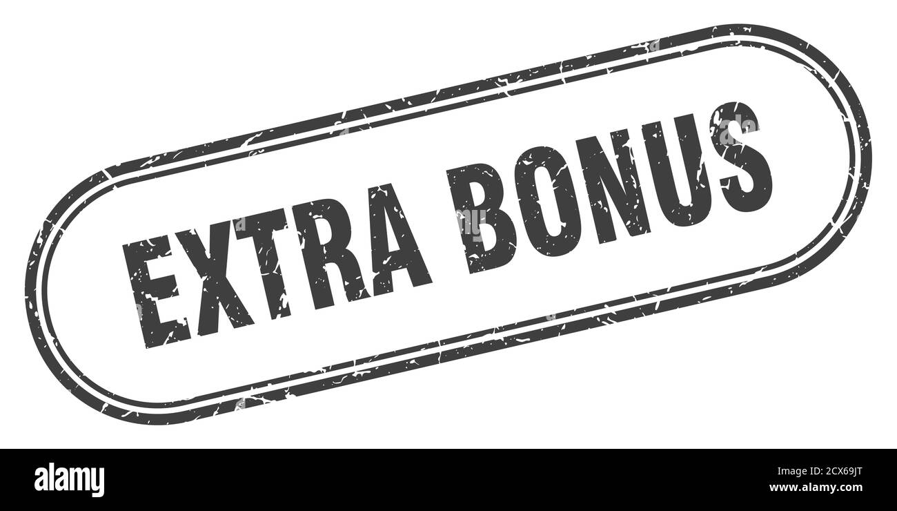 extra bonus stamp. rounded grunge sign on white background Stock Vector ...