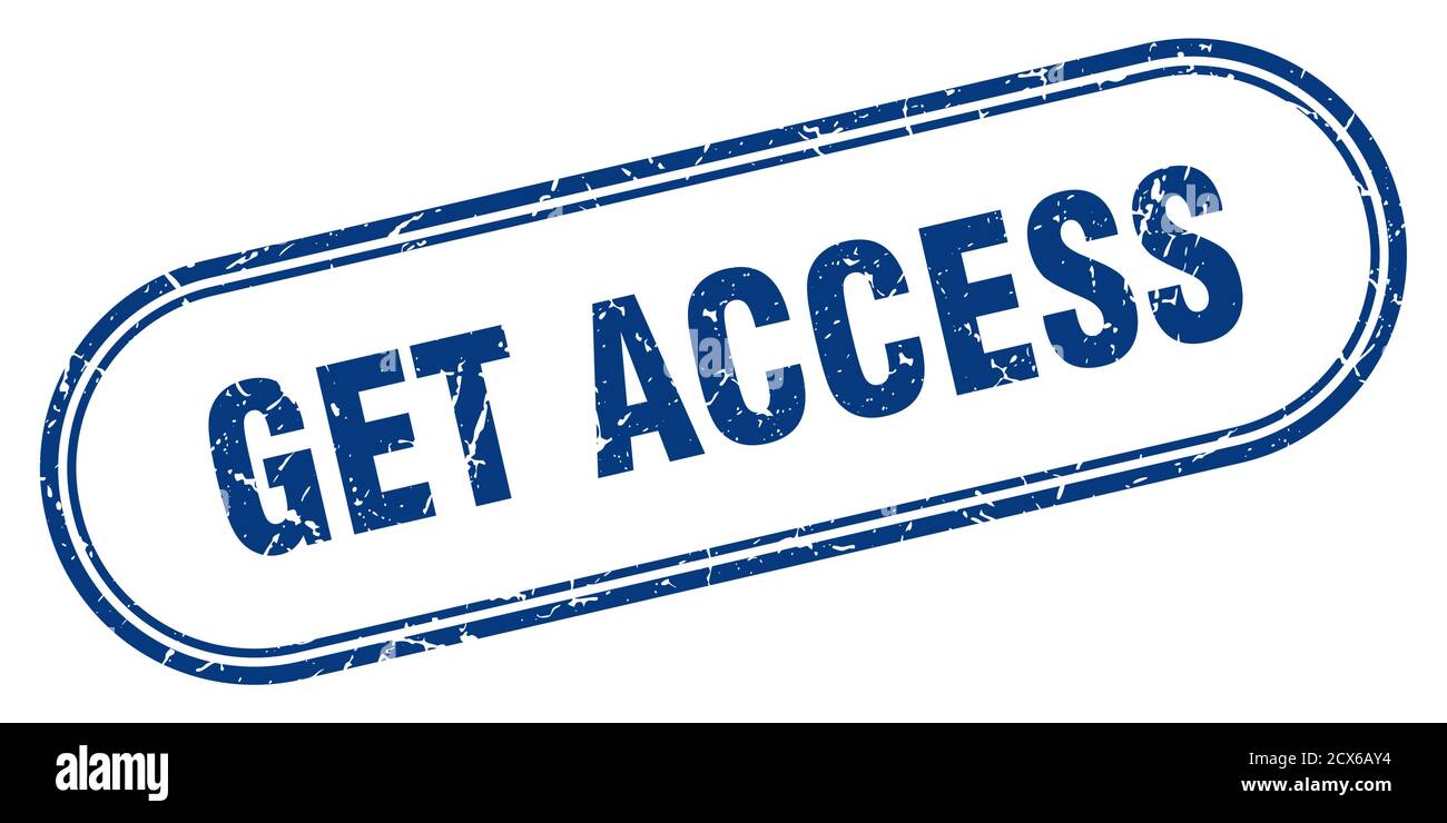 get access stamp. rounded grunge sign on white background Stock Vector ...