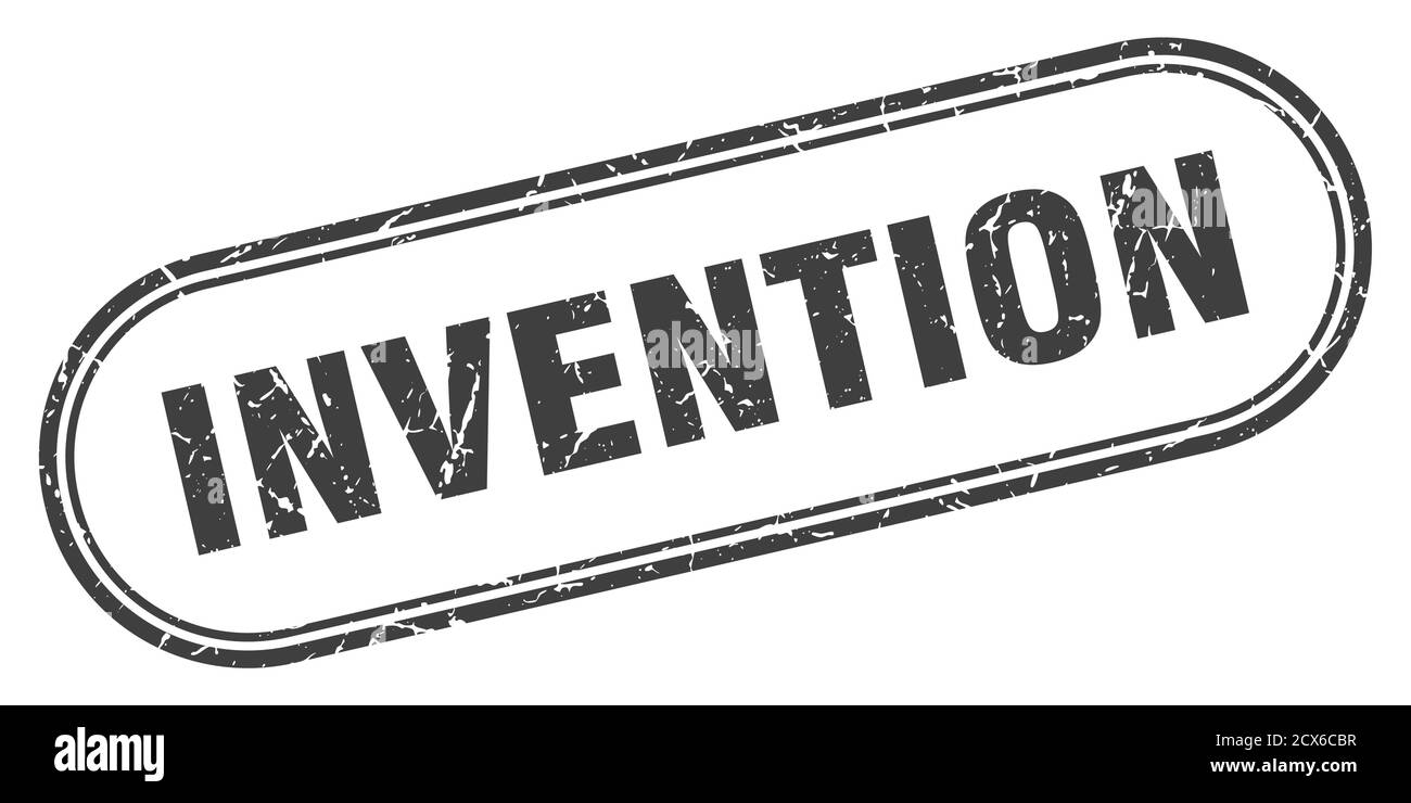invention stamp. rounded grunge sign on white background Stock Vector ...