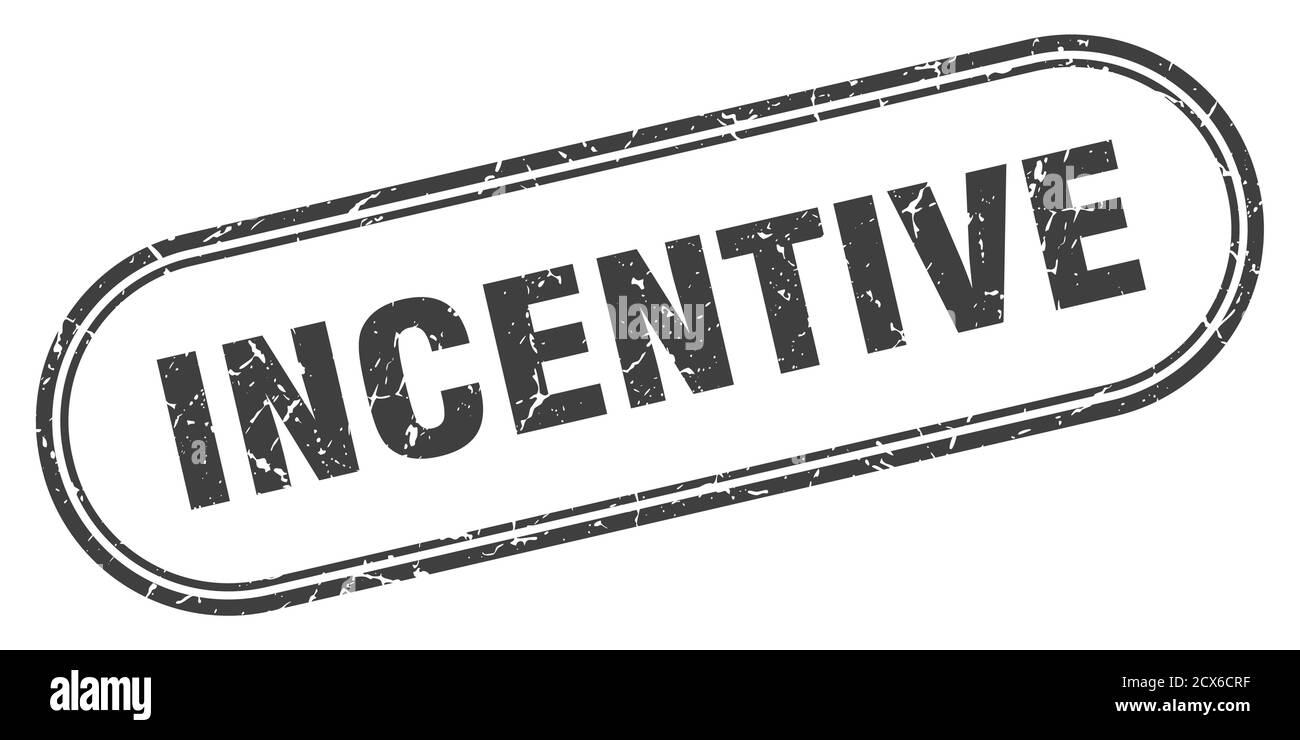 incentive stamp. rounded grunge sign on white background Stock Vector ...