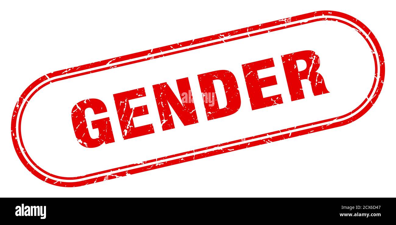 gender stamp. rounded grunge sign on white background Stock Vector ...