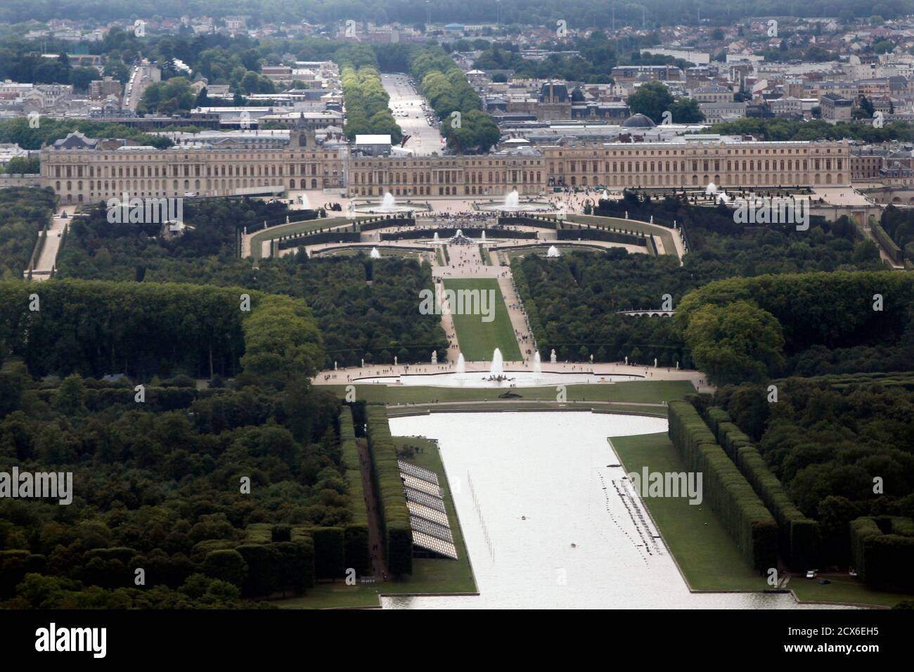 Palace Of Versailles Aerial View High Resolution Stock Photography and ...
