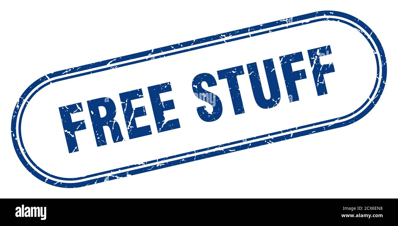 free stuff stamp. rounded grunge sign on white background Stock Vector ...