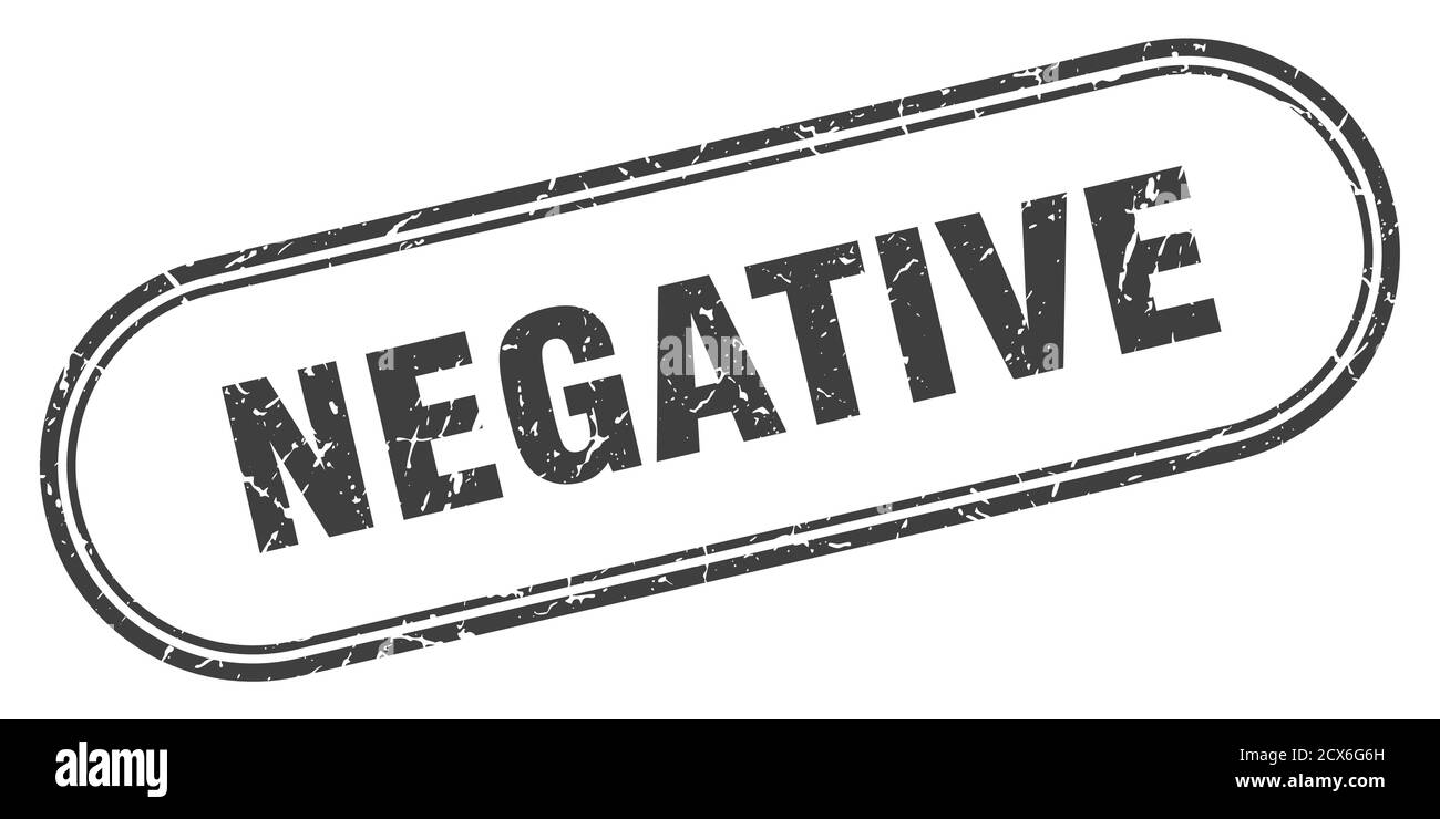 negative stamp. rounded grunge sign on white background Stock Vector ...
