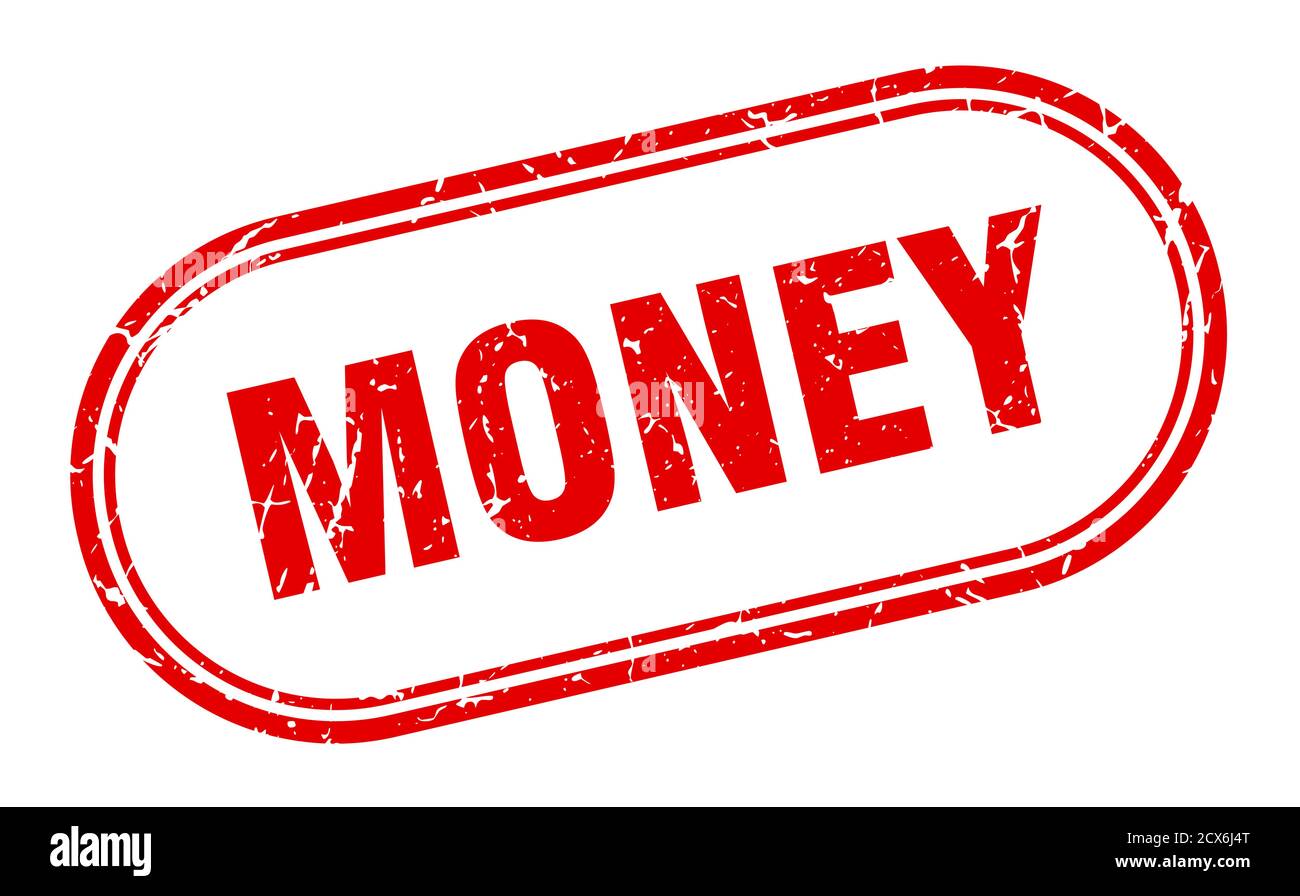 money stamp. rounded grunge sign on white background Stock Vector Image ...
