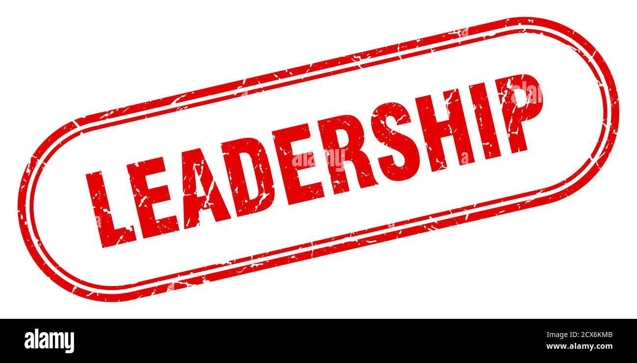 leadership stamp. rounded grunge sign on white background Stock Vector ...