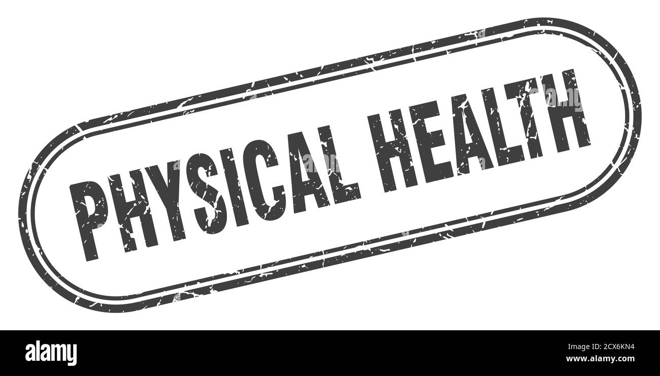 physical health stamp. rounded grunge sign on white background Stock ...
