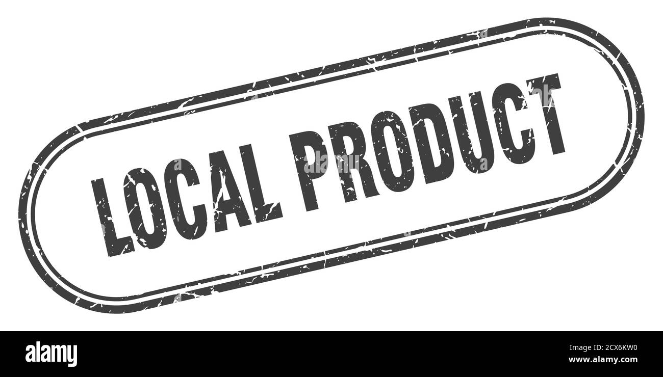 local product stamp. rounded grunge sign on white background Stock ...