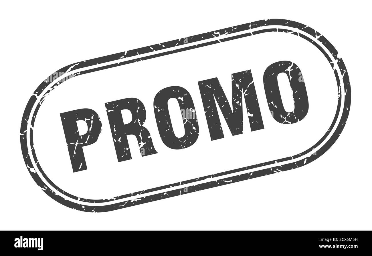 promo stamp. rounded grunge sign on white background Stock Vector Image ...