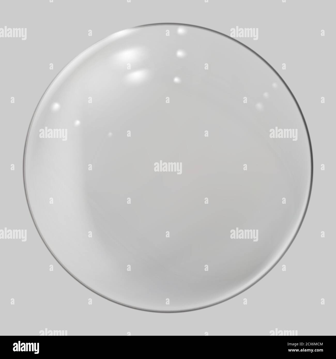 Transparent plastic ball white Stock Vector Images - Alamy