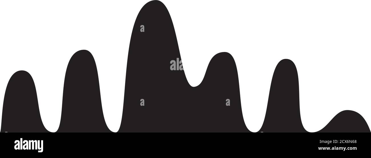 audio wave icon over white background, vector illustration Stock Vector ...