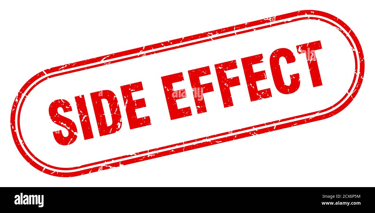 side effect stamp. rounded grunge sign on white background Stock Vector ...