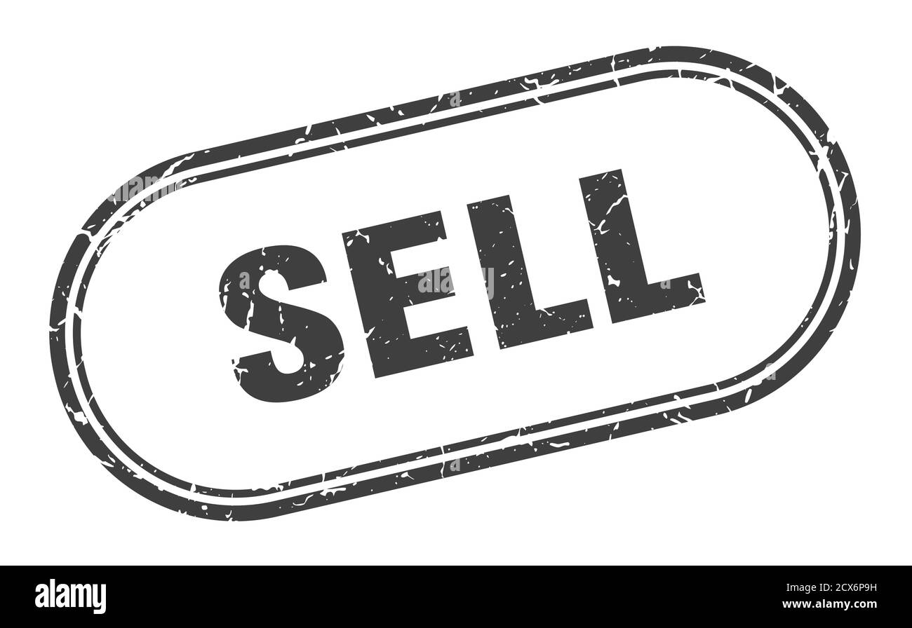 sell stamp. rounded grunge sign on white background Stock Vector Image ...