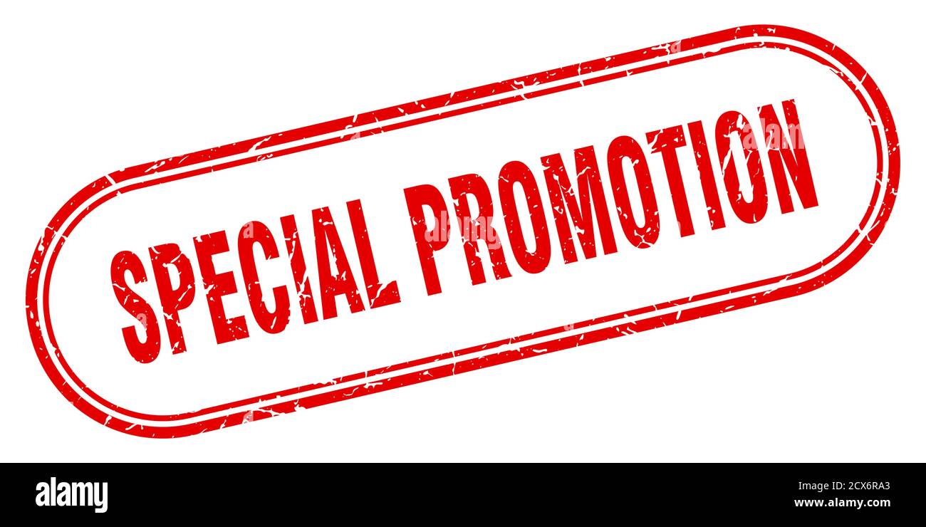 special promotion stamp. rounded grunge sign on white background Stock ...