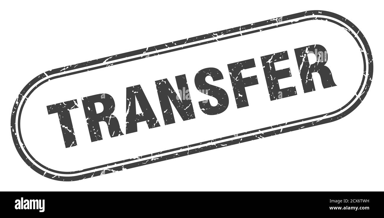 transfer stamp. rounded grunge sign on white background Stock Vector Image & Art - Alamy