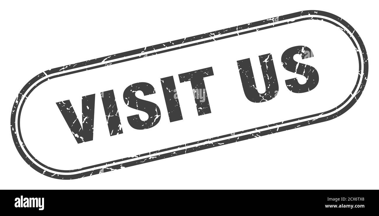 visit us stamp. rounded grunge sign on white background Stock Vector ...