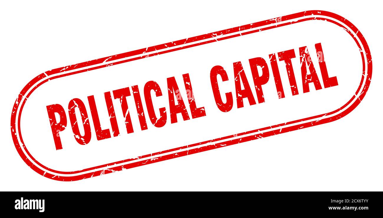 political capital stamp. rounded grunge sign on white background Stock ...