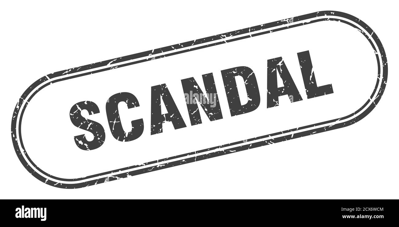 scandal stamp. rounded grunge sign on white background Stock Vector ...