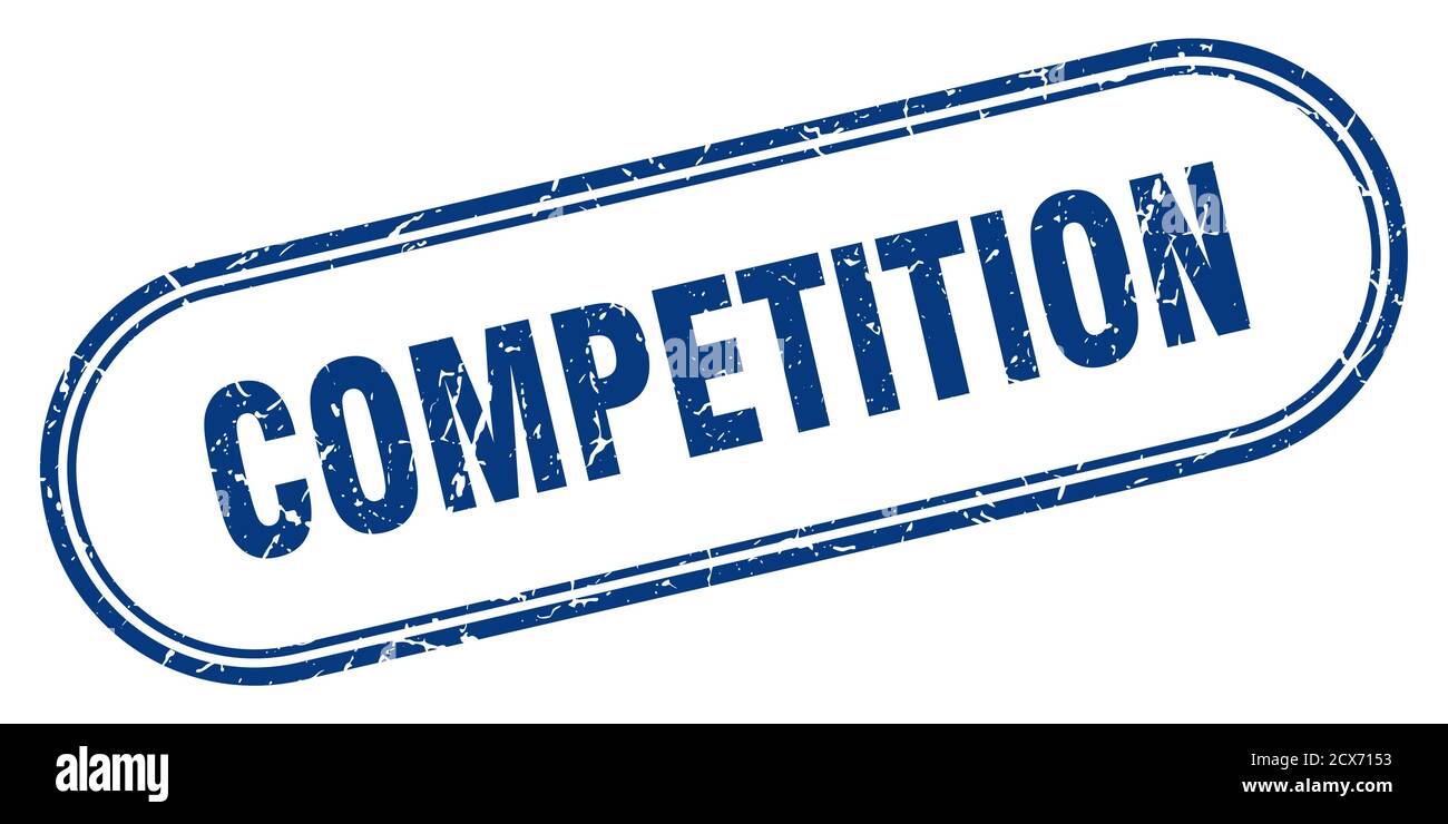 competition stamp. rounded grunge sign on white background Stock Vector ...