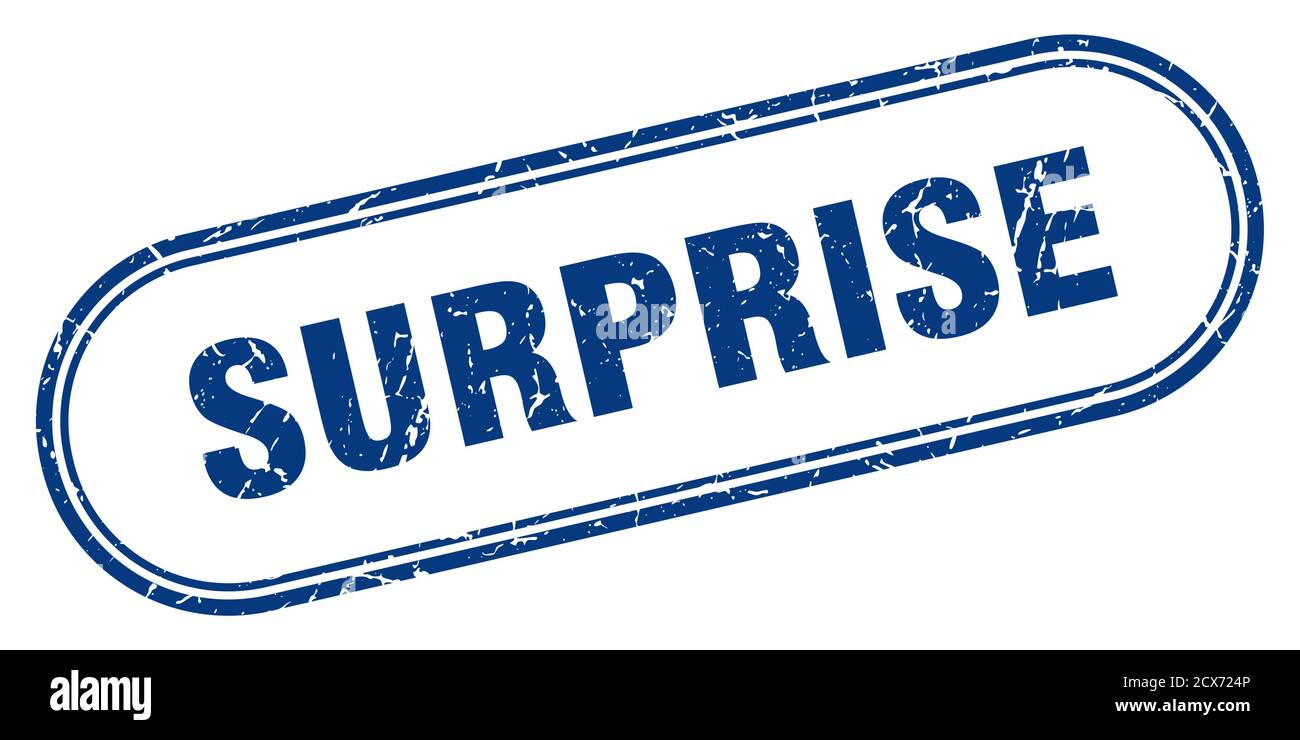 surprise stamp. rounded grunge sign on white background Stock Vector ...