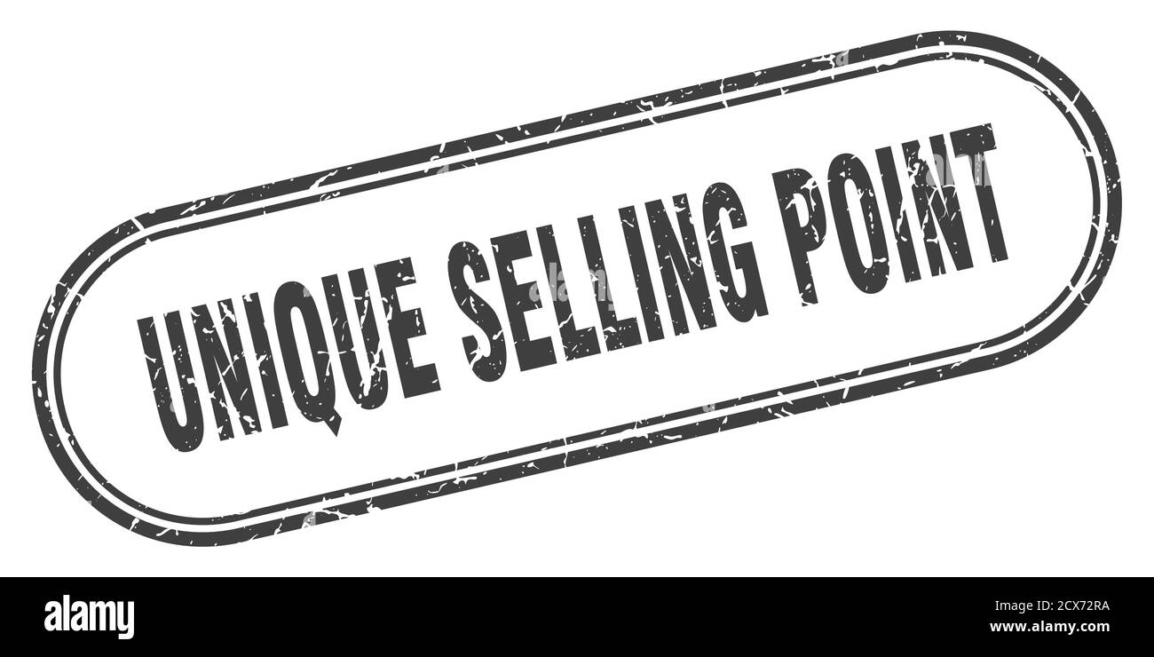 unique selling point stamp. rounded grunge sign on white background ...