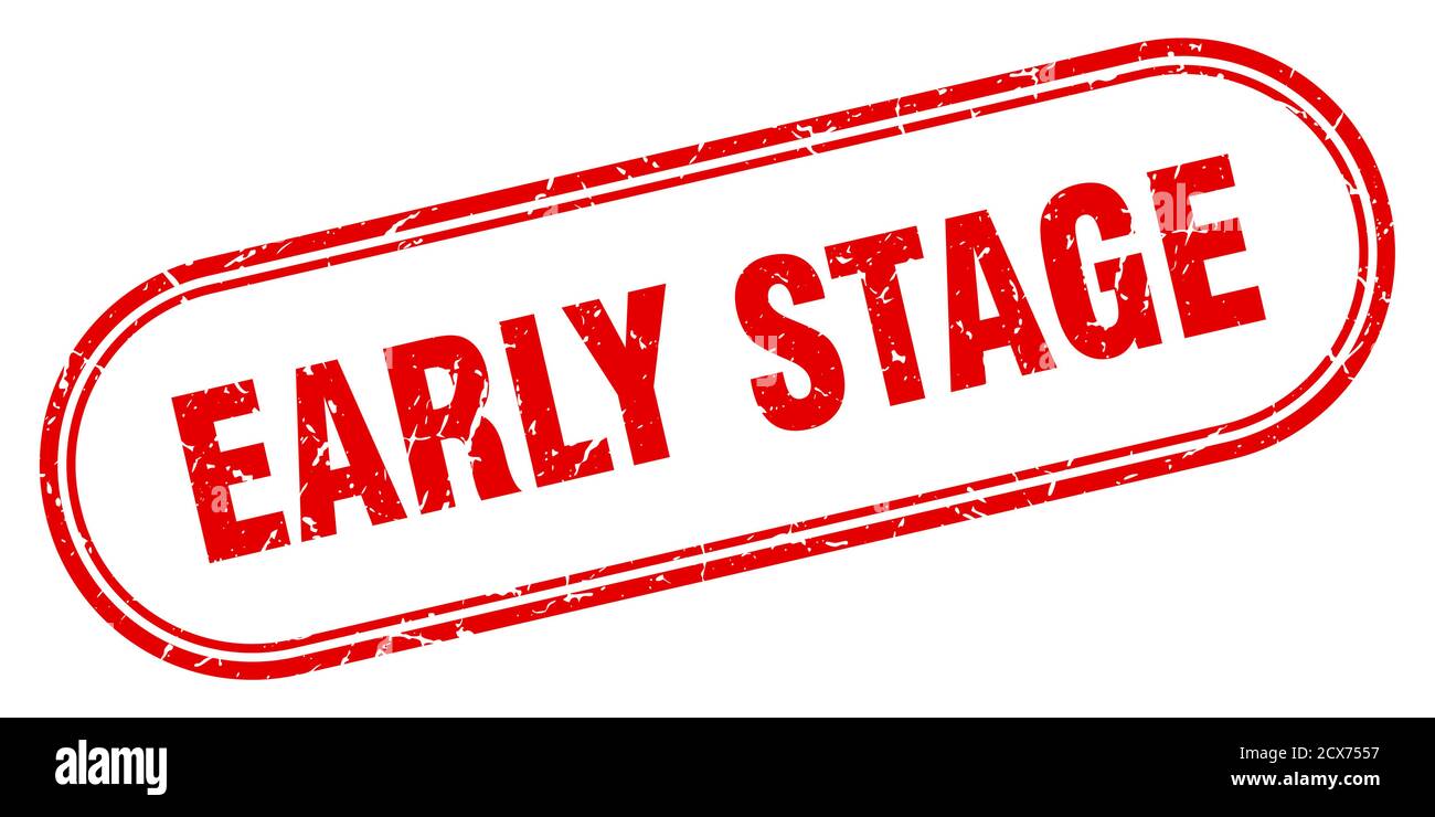 early stage stamp. rounded grunge sign on white background Stock Vector ...