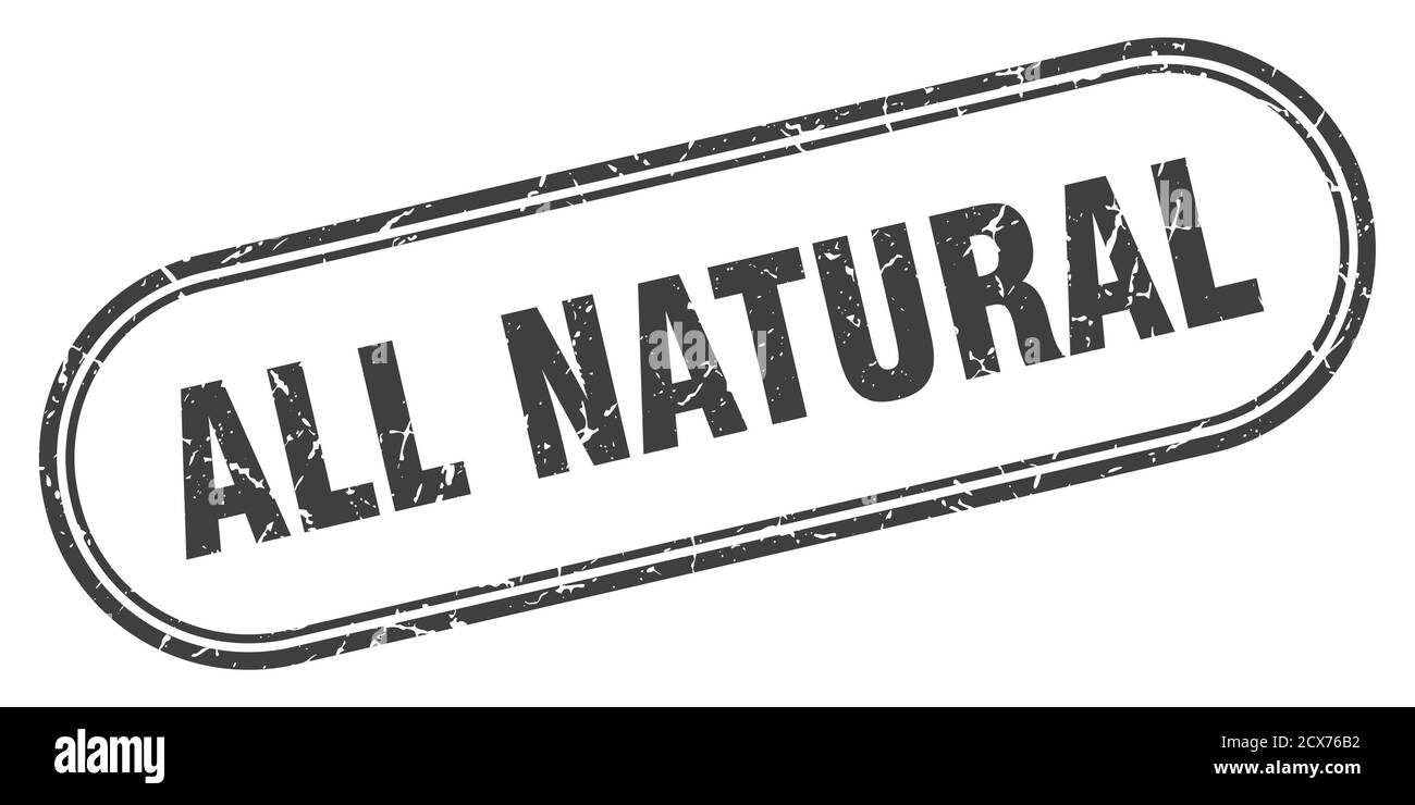 all natural stamp. rounded grunge sign on white background Stock Vector ...