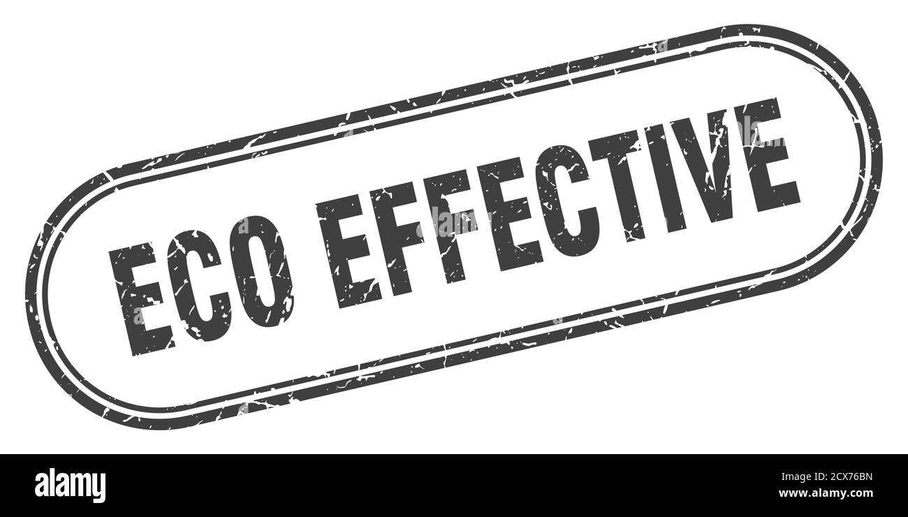 eco effective stamp. rounded grunge sign on white background Stock Vector Image & Art - Alamy