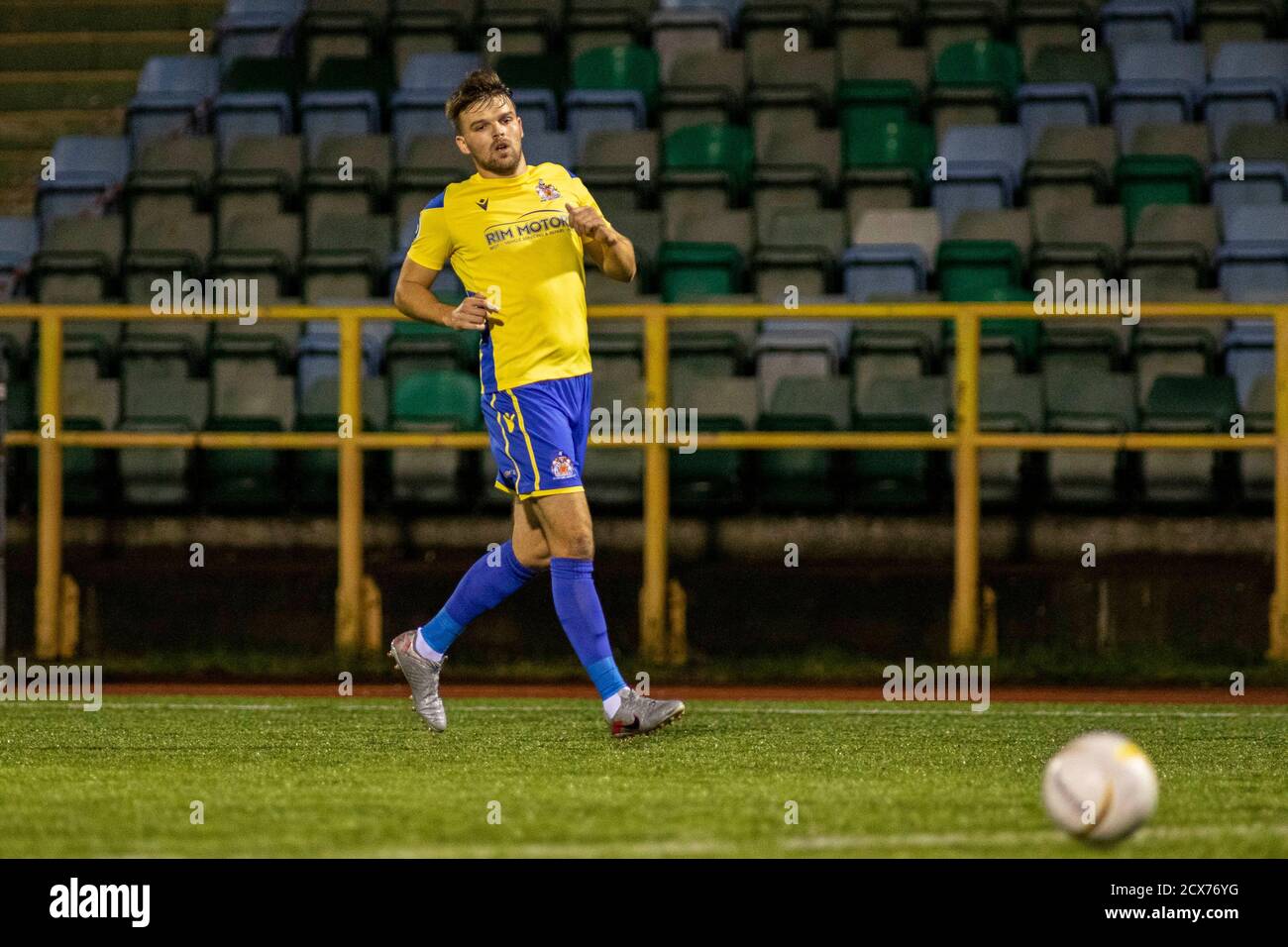 Barry, Wales, UK. 30th Sept, 2020. Barry Town United v Haverfordwest at ...