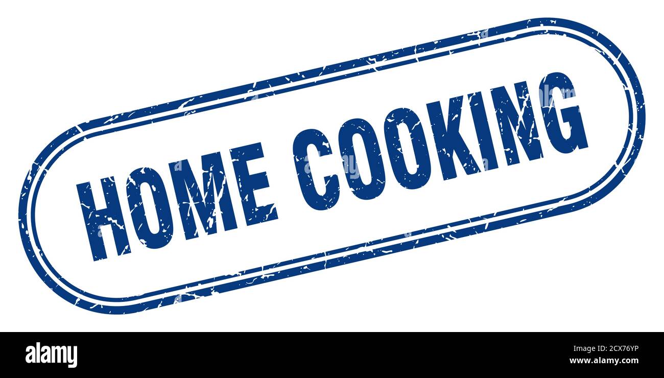 home cooking stamp. rounded grunge sign on white background Stock ...
