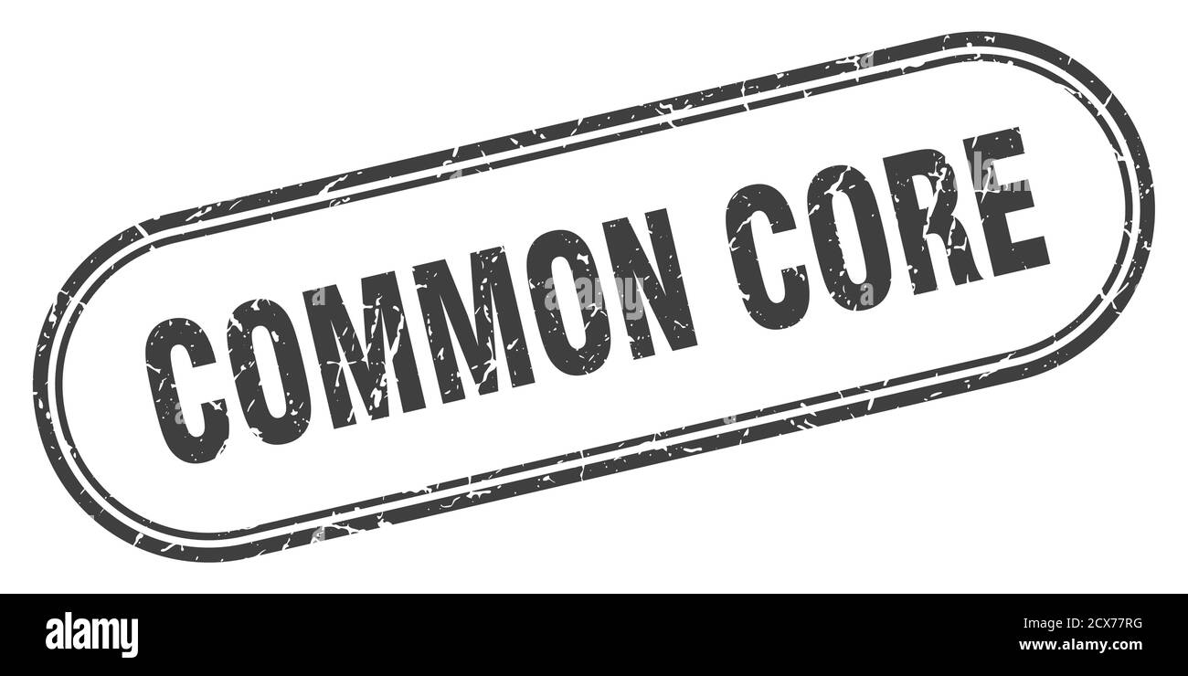 common core stamp. rounded grunge sign on white background Stock Vector ...