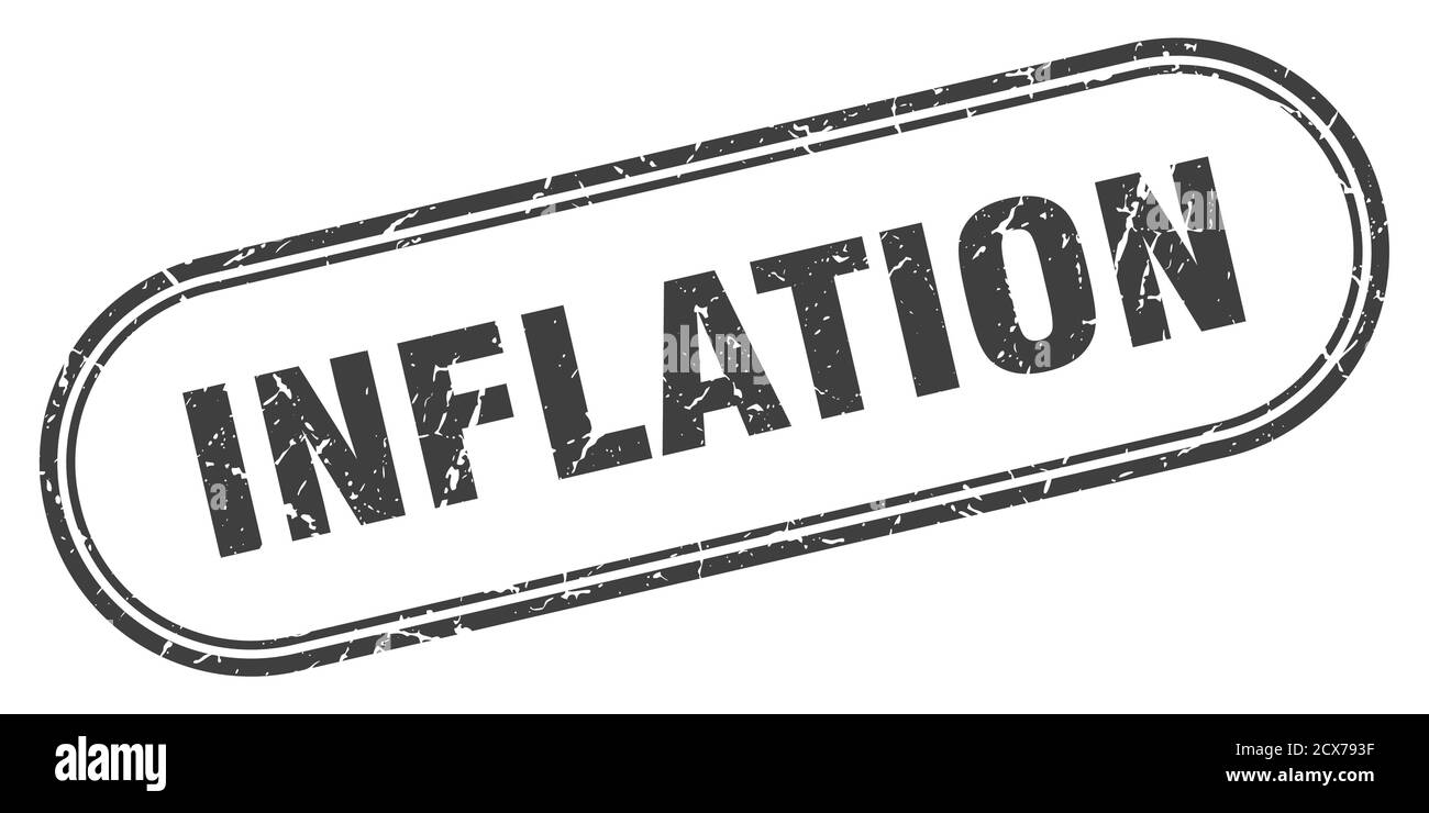 inflation stamp. rounded grunge sign on white background Stock Vector ...