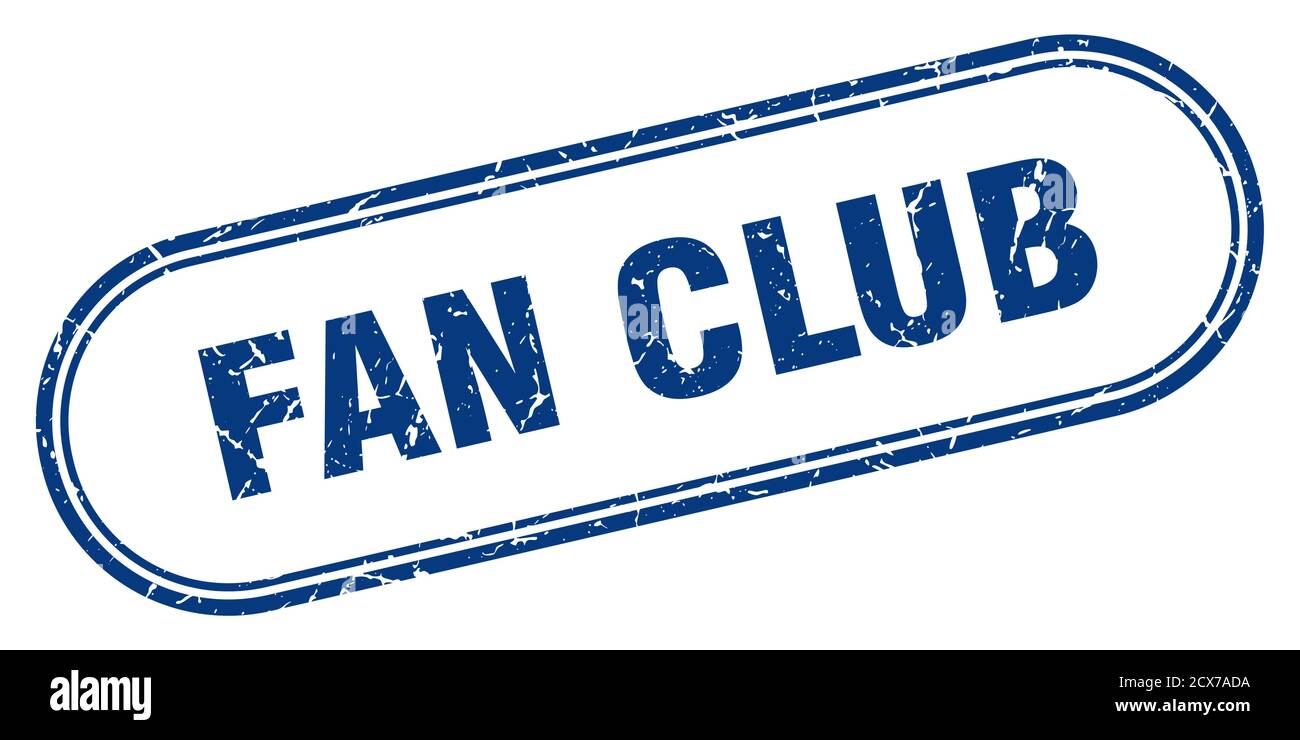 fan club stamp. rounded grunge sign on white background Stock Vector ...