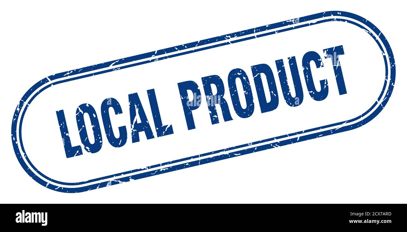 local product stamp. rounded grunge sign on white background Stock ...