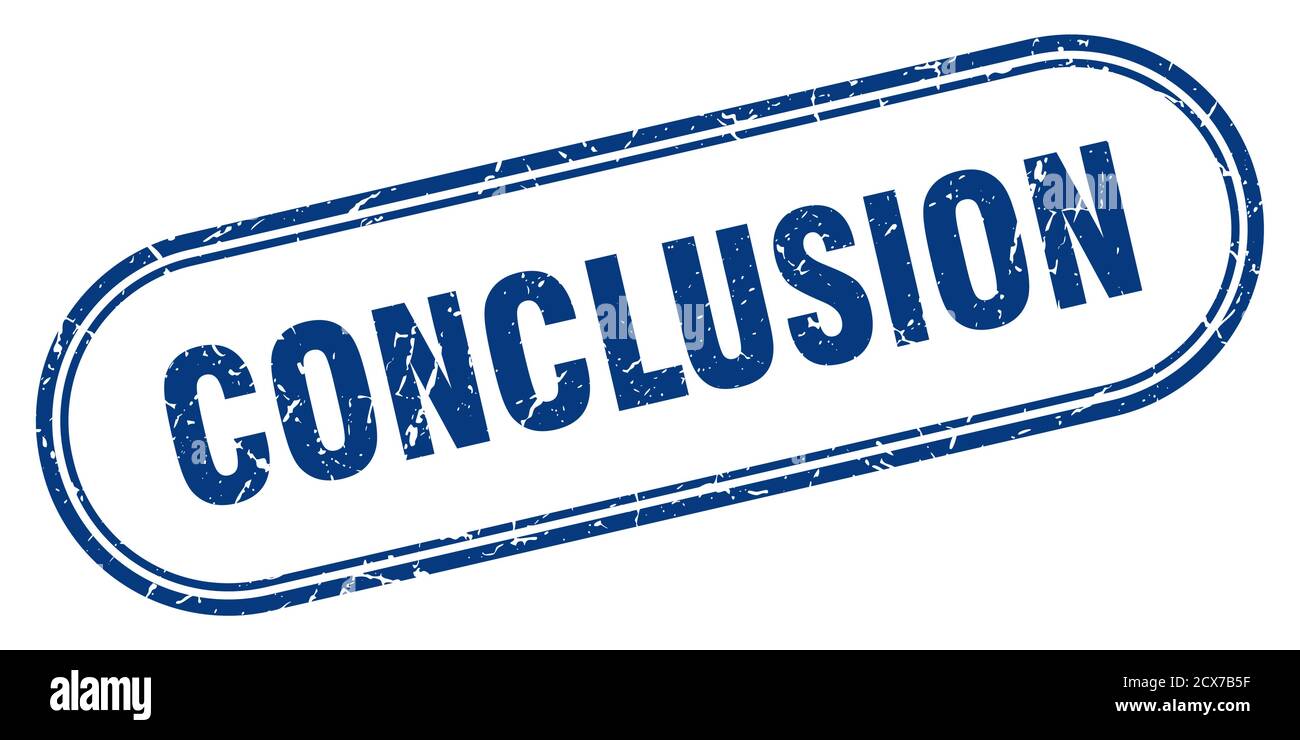 conclusion stamp. rounded grunge sign on white background Stock Vector ...