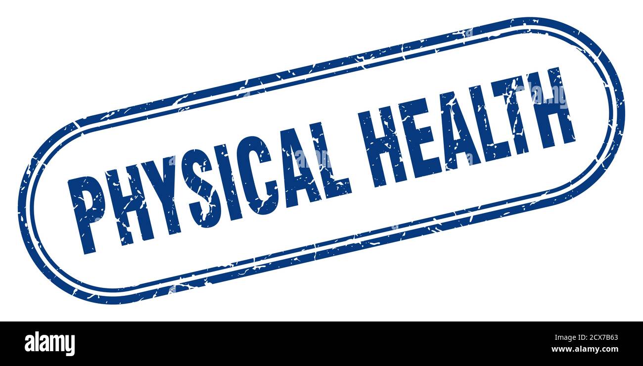 physical health stamp. rounded grunge sign on white background Stock ...