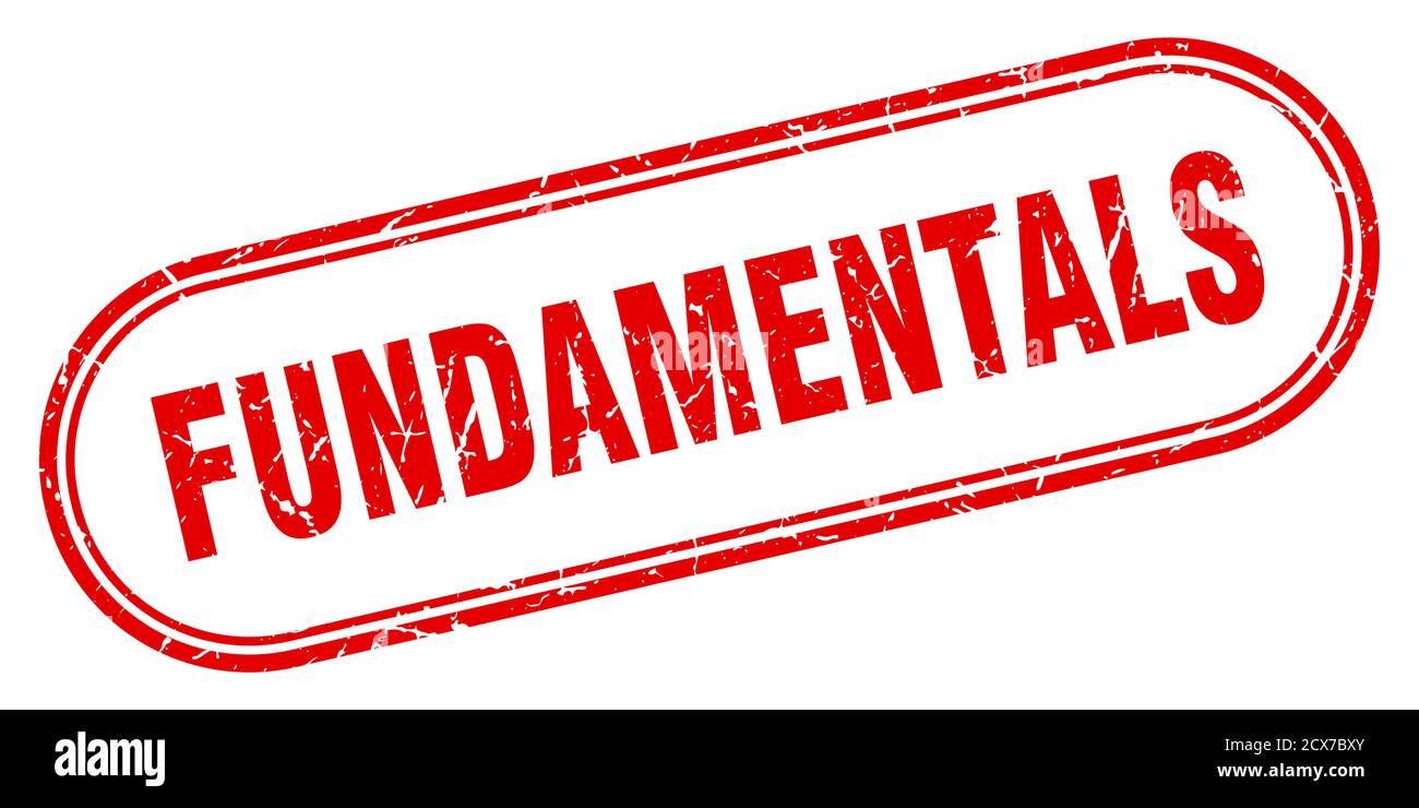 fundamentals stamp. rounded grunge sign on white background Stock ...