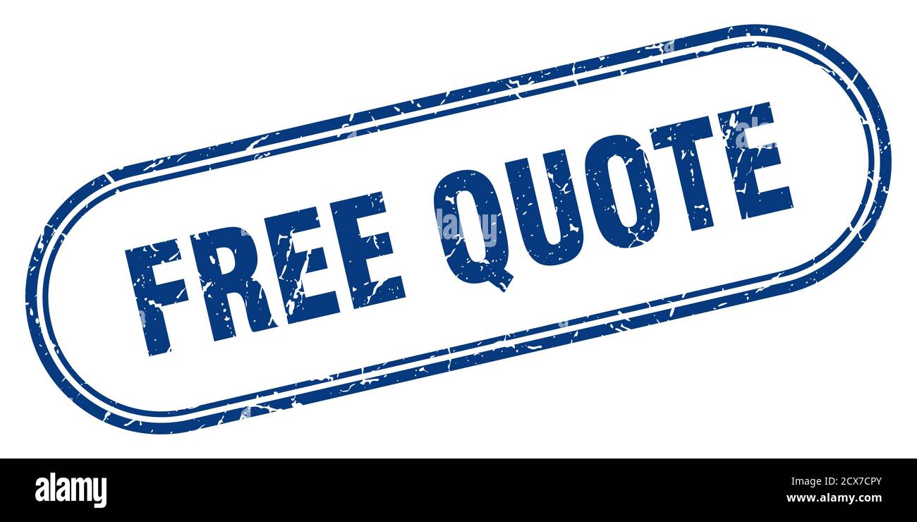 free quote stamp. rounded grunge sign on white background Stock Vector ...