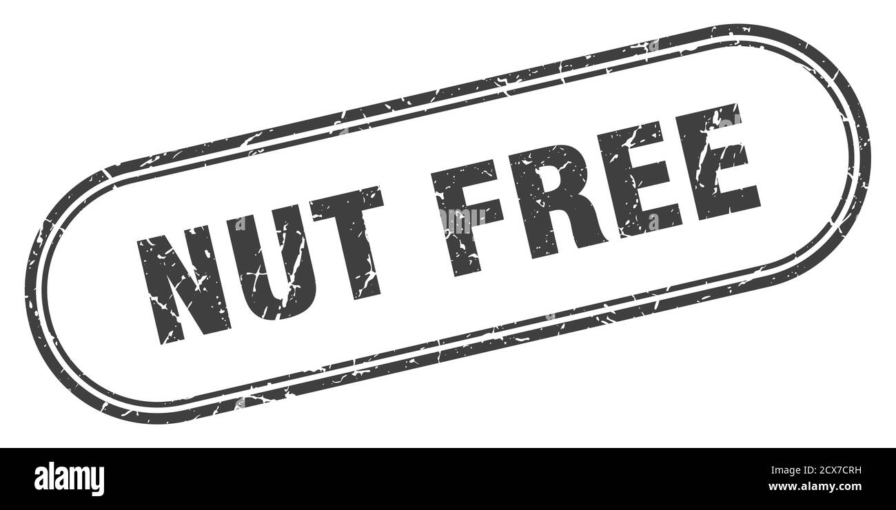 nut free stamp. rounded grunge sign on white background Stock Vector ...