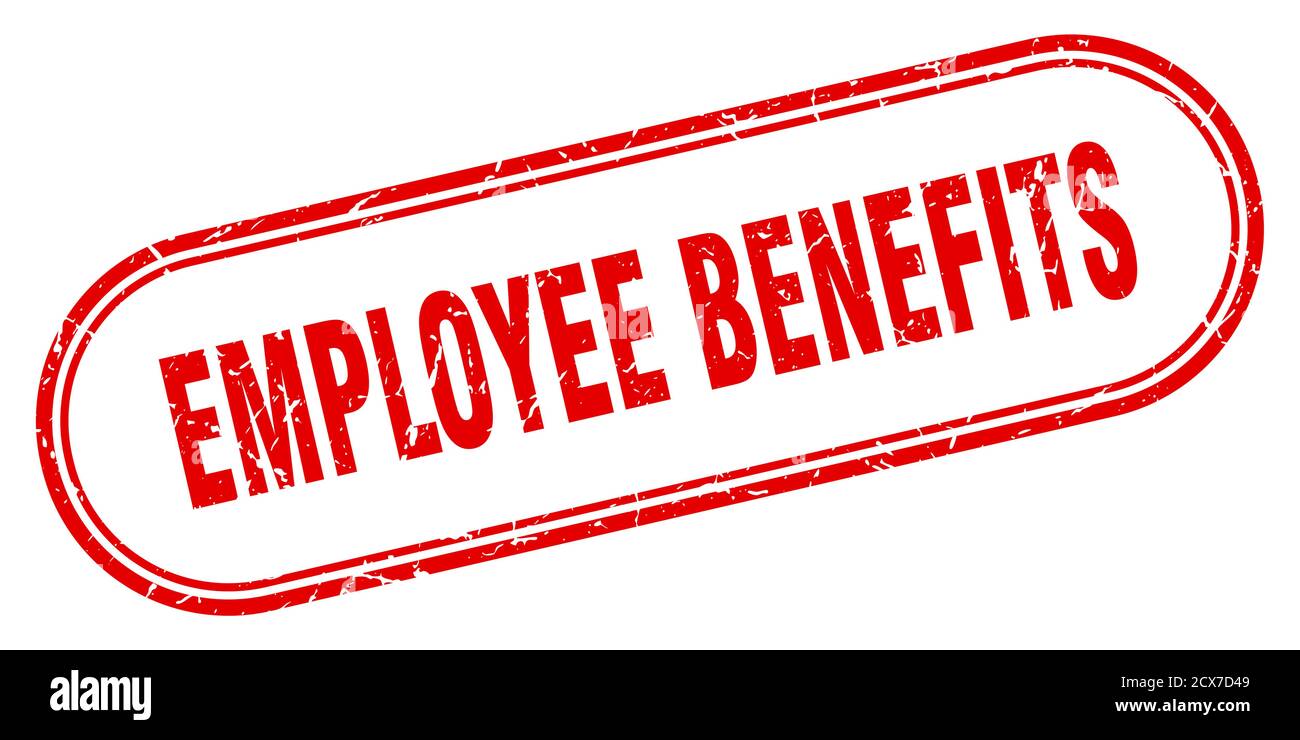 employee benefits stamp. rounded grunge sign on white background Stock ...
