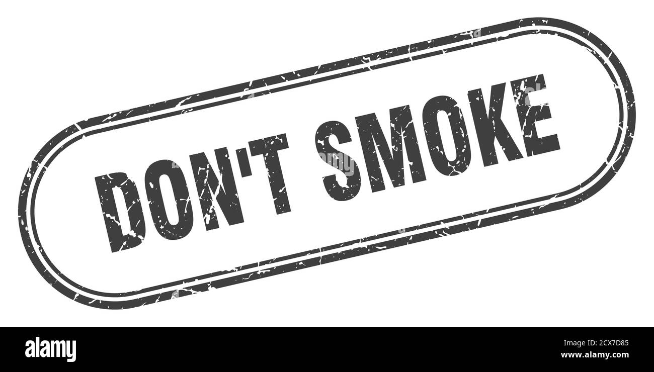 don't smoke stamp. rounded grunge sign on white background Stock Vector ...