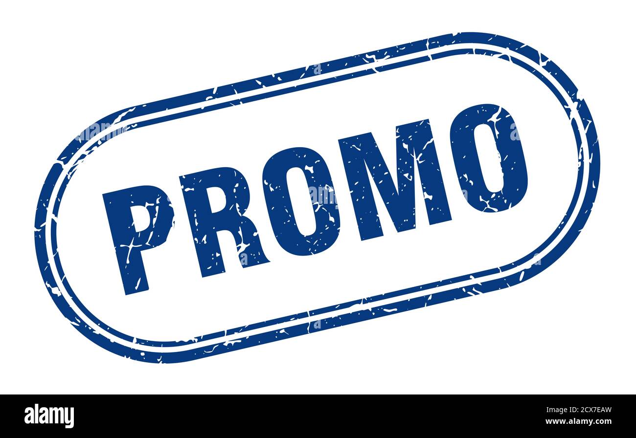promo stamp. rounded grunge sign on white background Stock Vector Image ...