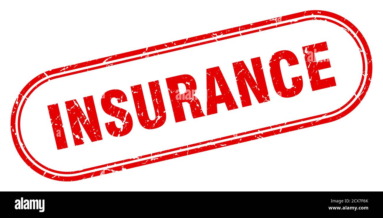 insurance stamp. rounded grunge sign on white background Stock Vector Image & Art - Alamy