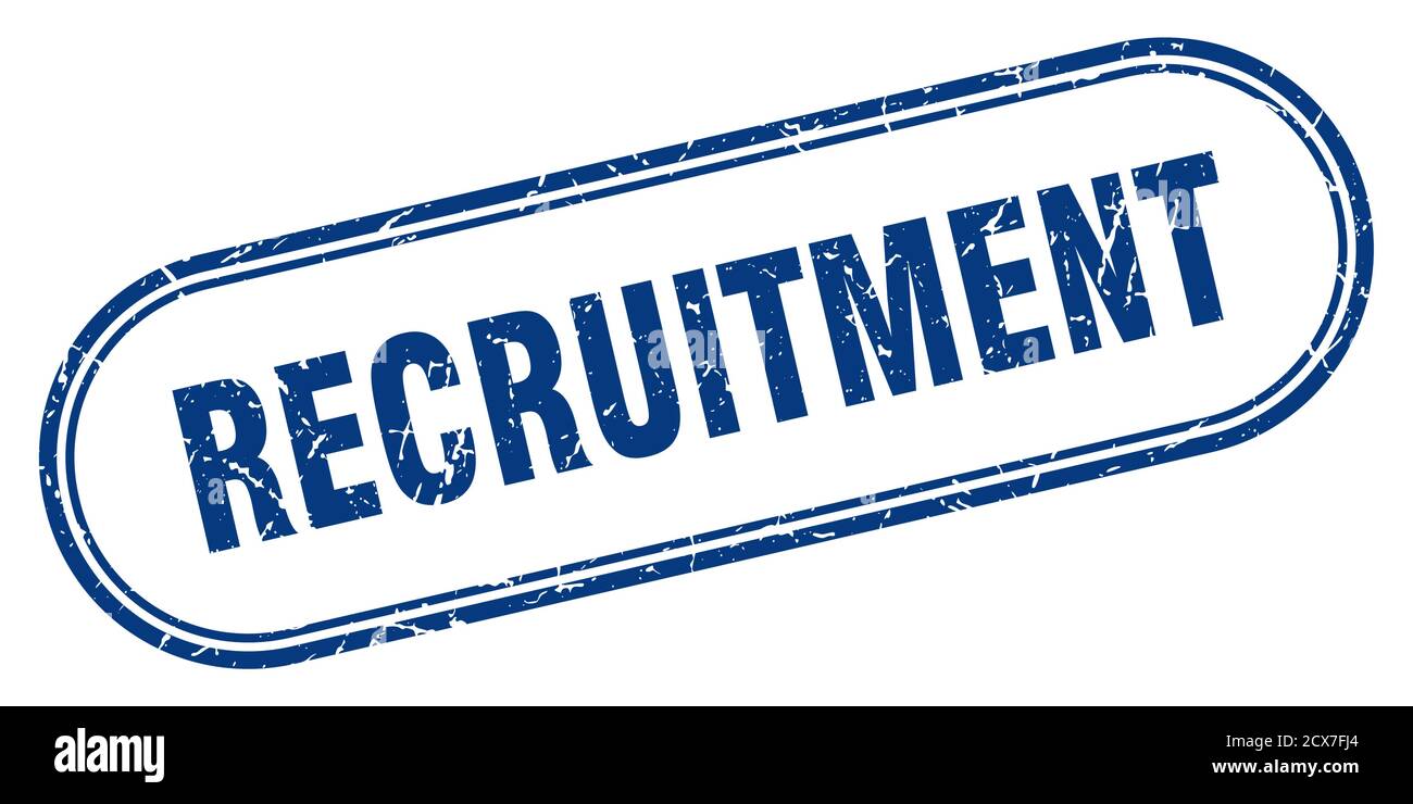 recruitment stamp. rounded grunge sign on white background Stock Vector ...