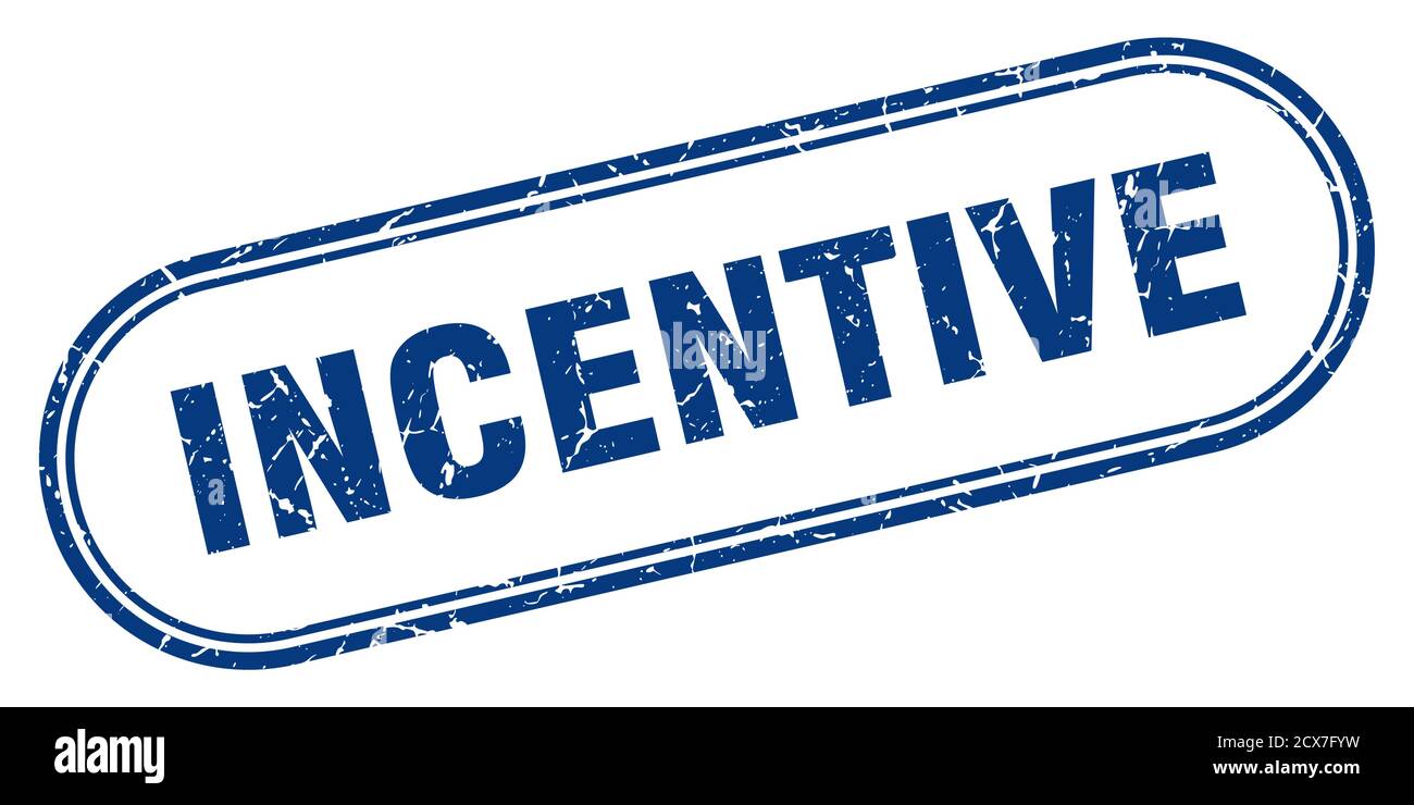 incentive stamp. rounded grunge sign on white background Stock Vector ...