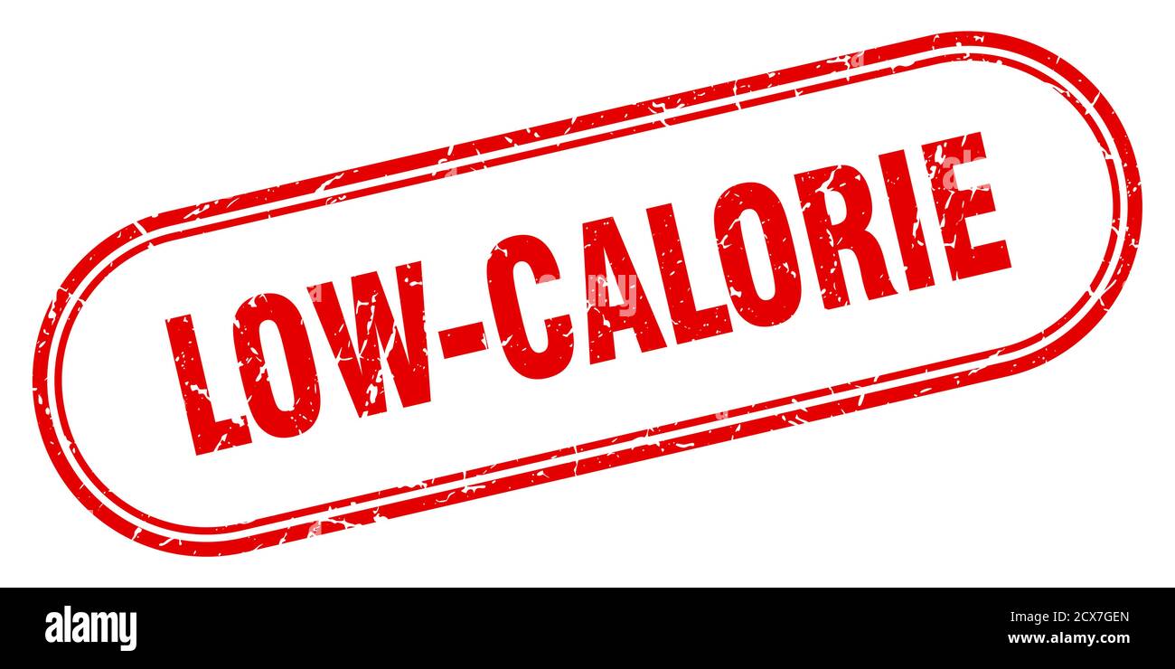 low-calorie stamp. rounded grunge sign on white background Stock Vector ...