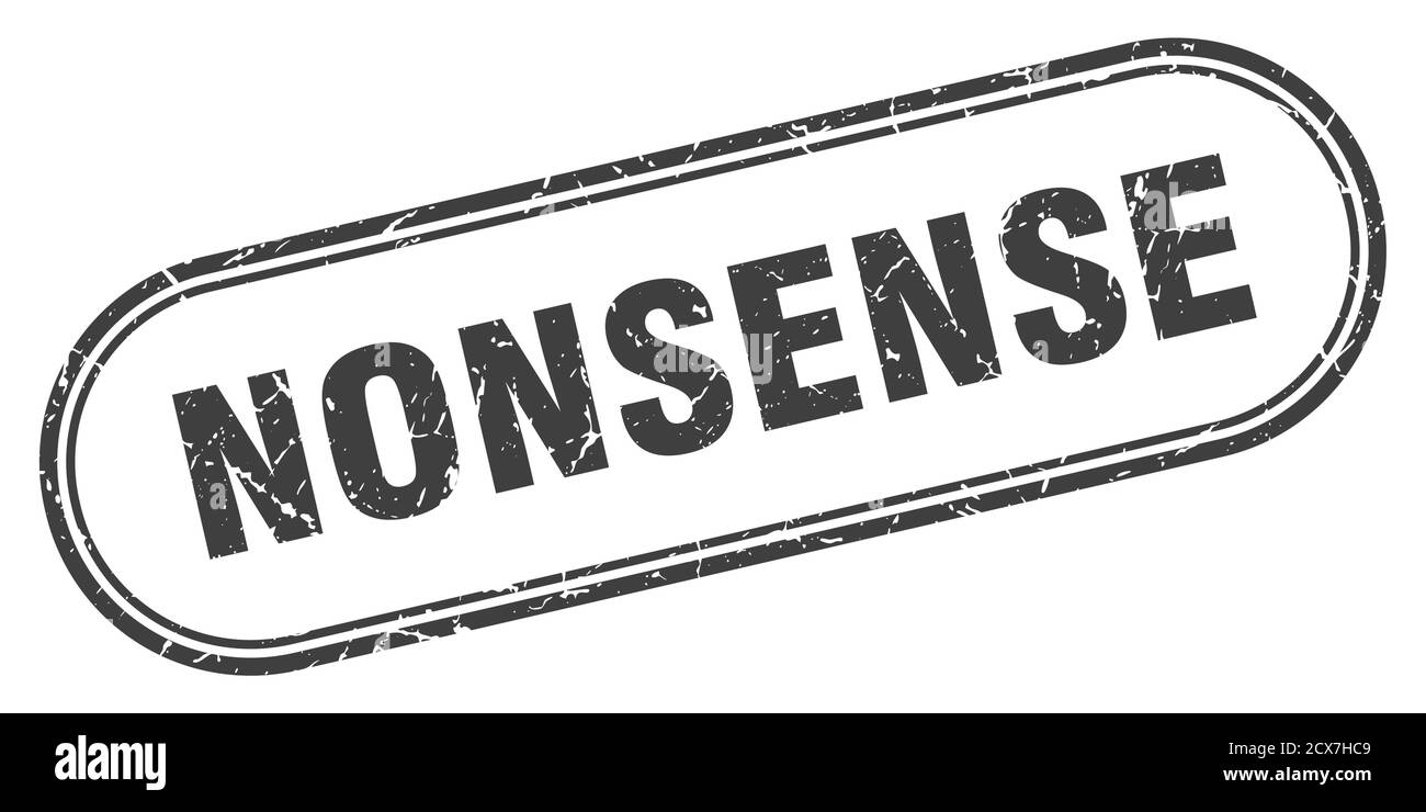 nonsense stamp. rounded grunge sign on white background Stock Vector ...