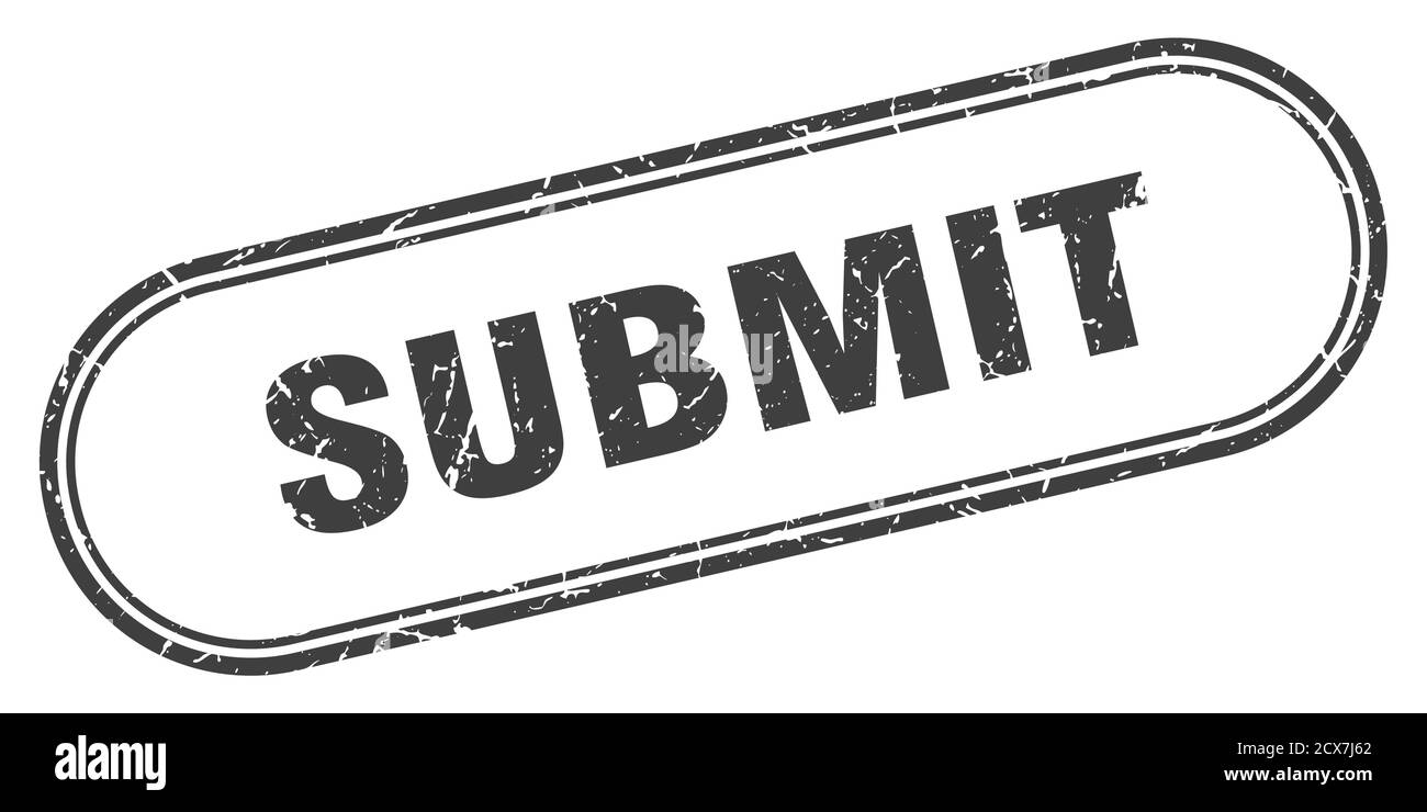 submit stamp. rounded grunge sign on white background Stock Vector ...