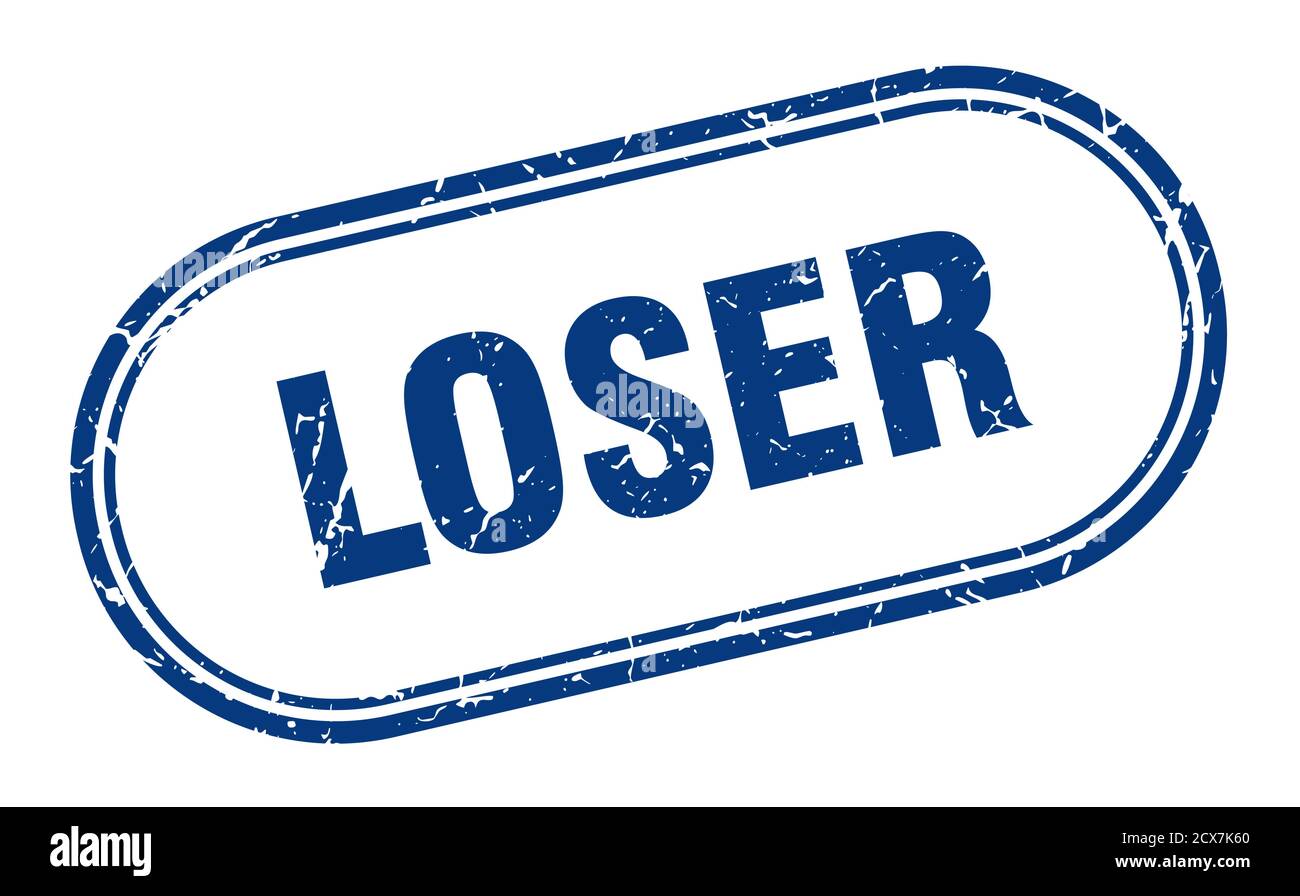 loser stamp. rounded grunge sign on white background Stock Vector Image ...